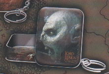 Orc tin on keychain. Applause