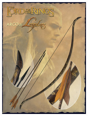 Legolas' Mirkwood bow, with arrows