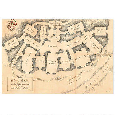 Map of Bag End poster