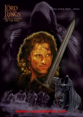 Aragorn with Ringwraith poster
