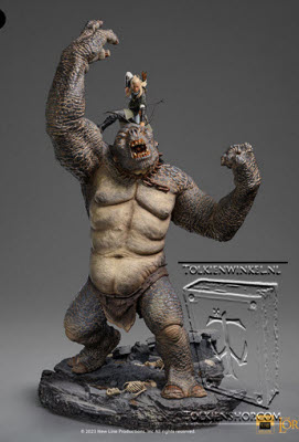 Cave Troll and Legolas. iron Studios. 1/10 scale