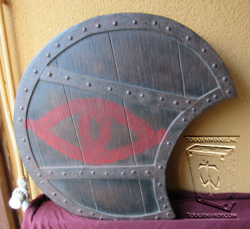 Orc half-moon wooden shield