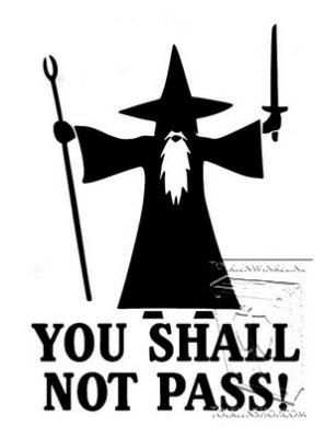 You Shall Not Pass! sticker