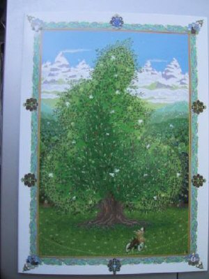 Ruth Lacon, Niggle's First Sight of the Tree postcard