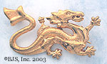 Asha'man Dragon gold pin
