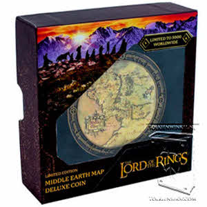 The map of Middle-earth Deluxe coin