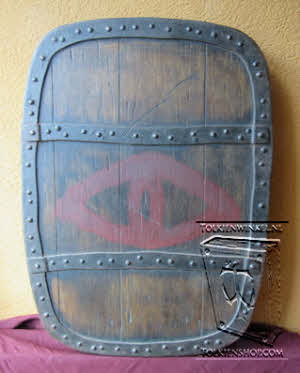 Orc oblong wooden shield