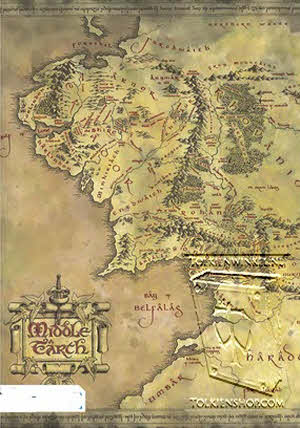 Hobbit Map Wallpaper