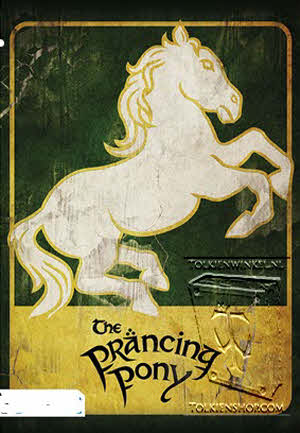 The Prancing Pony postcard