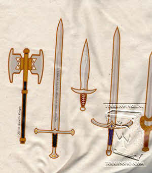 Weapons of Middle-earth t-shirt