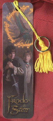 Frodo and Sam bookmark with the One Ring
